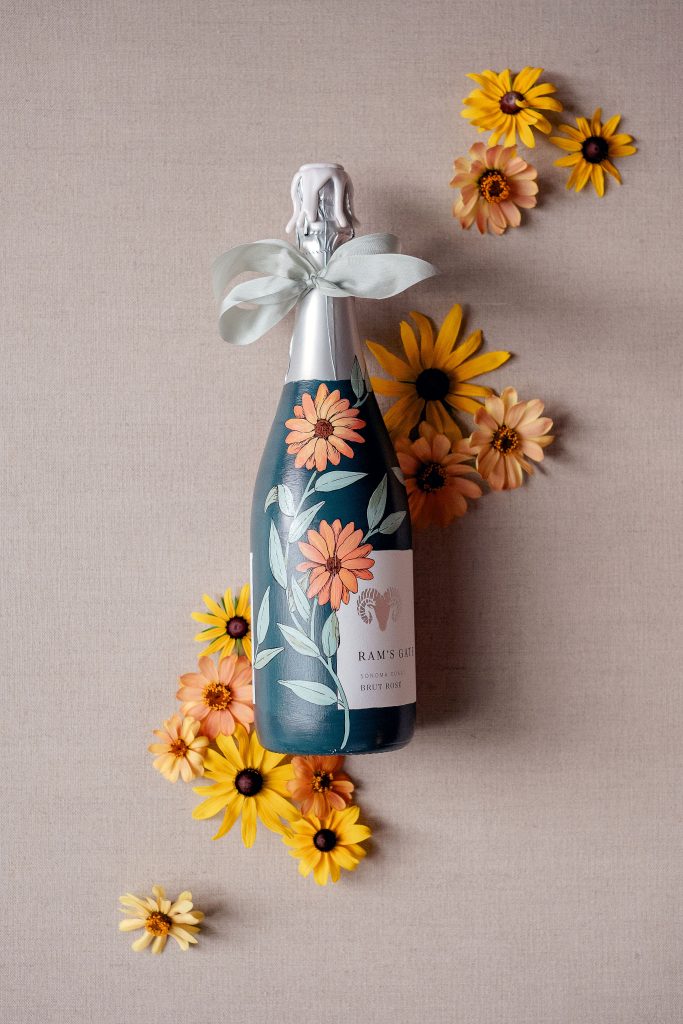 Bottle Painting and Engraving - Leah E. Moss Designs