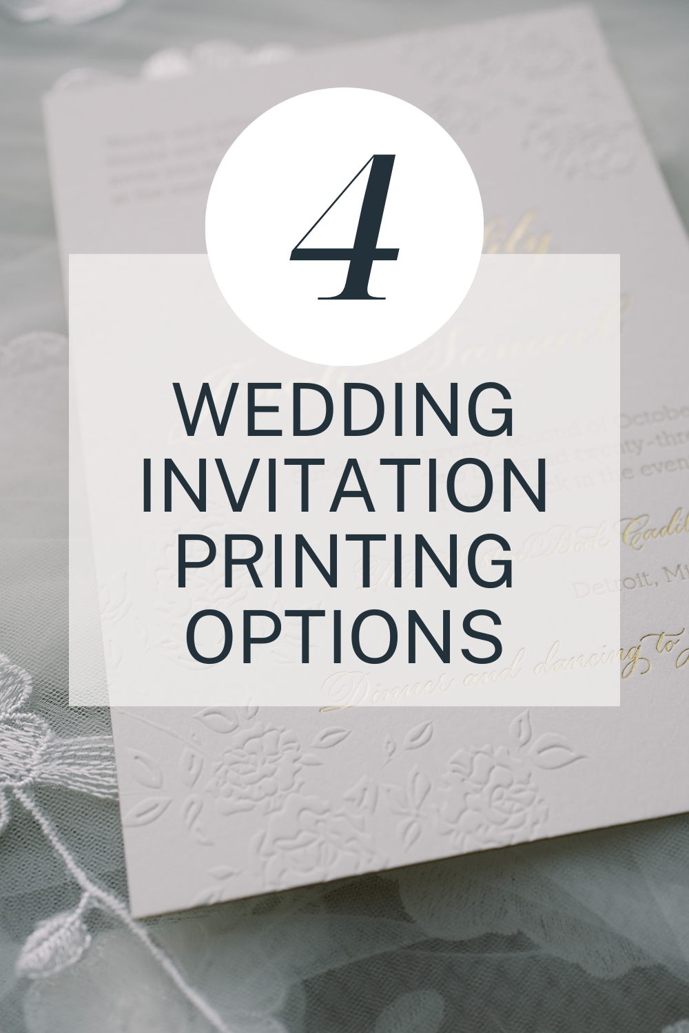Wedding invitation printing options - Leah E. Moss Designs
